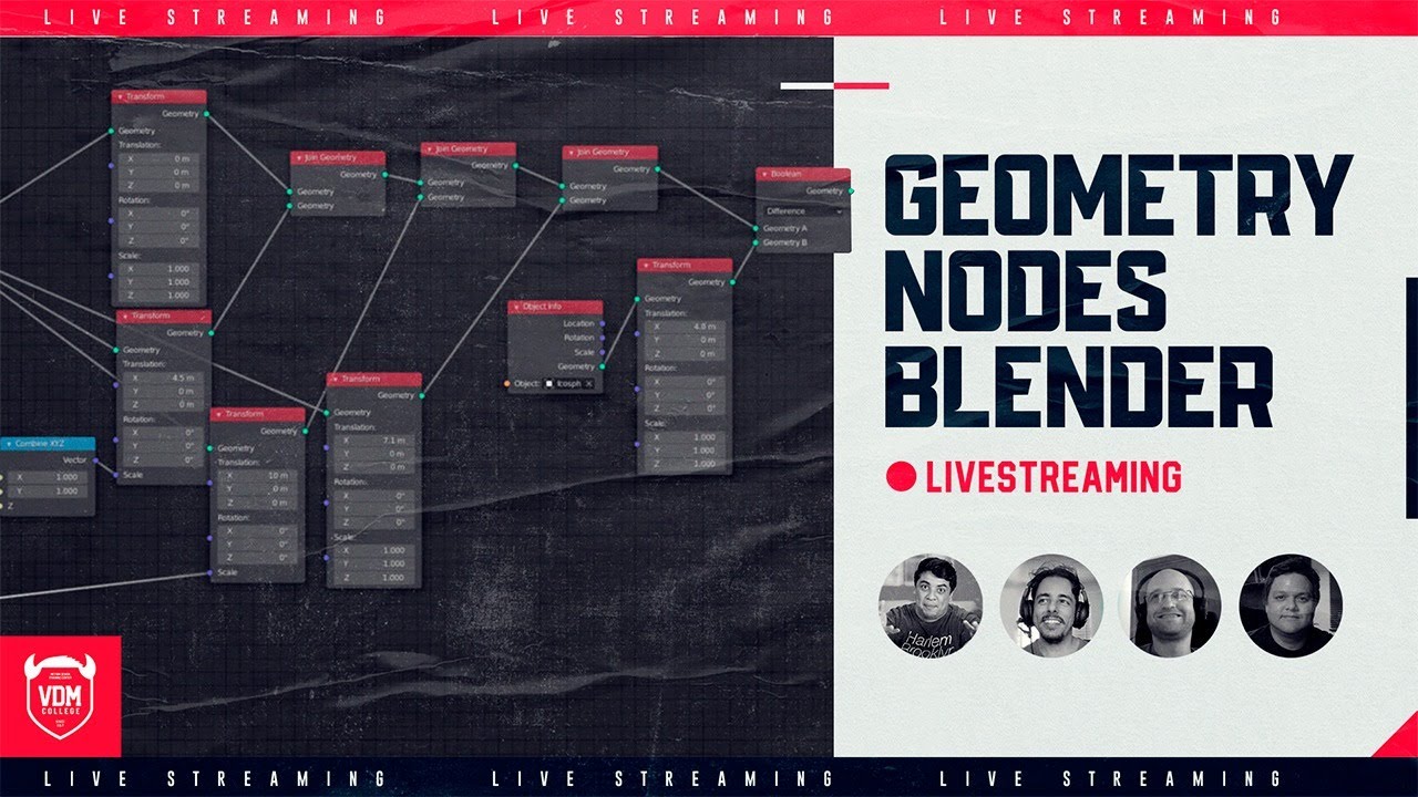 GEOMETRY NODES é melhor que MOGRAPH? | Bancada do Blender com Dimitri Paiva - YouTube