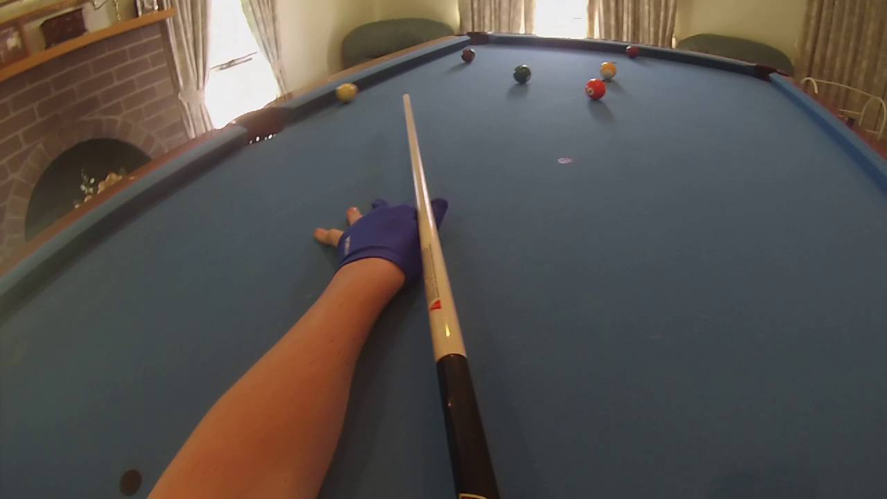 9ball break and run/pot out with the gopro - YouTube