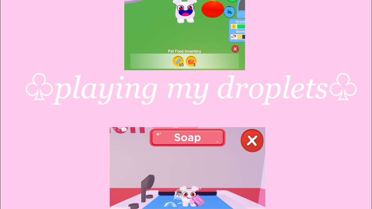 Playing my droplets (Roblox my droplets) - YouTube