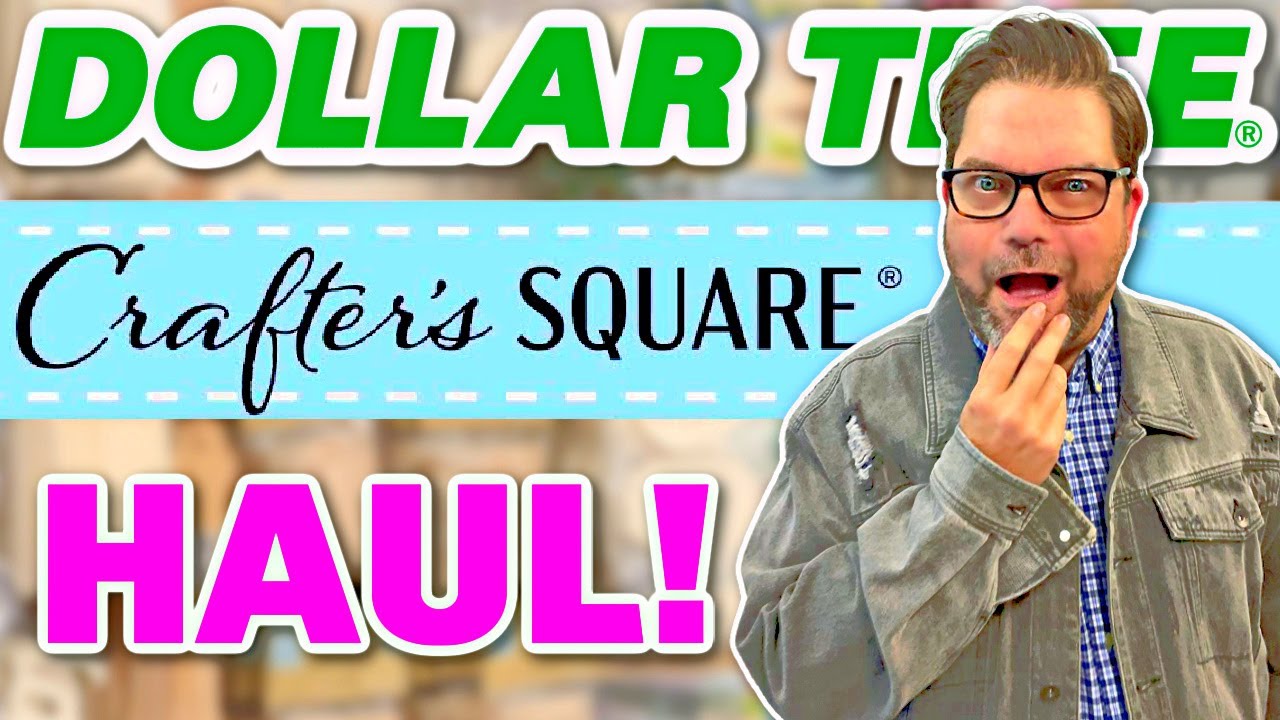 *NEW* Crafters Square Finds! Dollar Tree Haul (Brand New Finds!) - YouTube