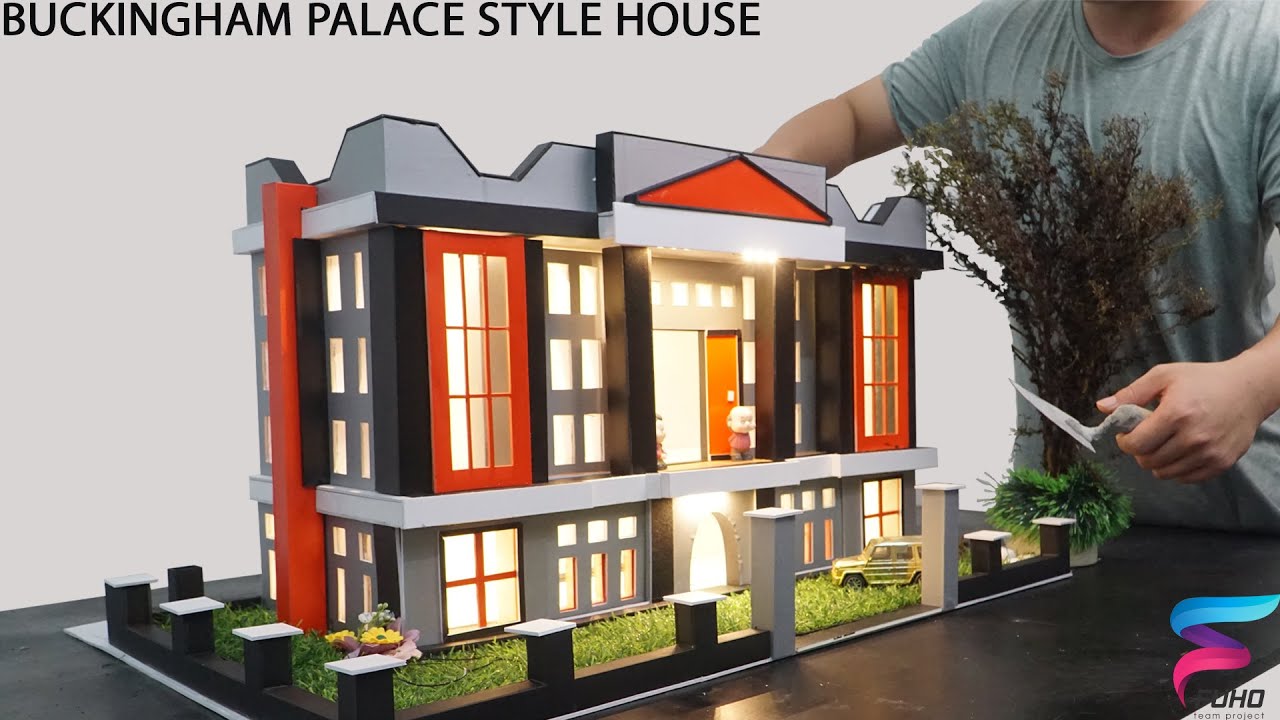 Building a Buckingham Palace Style House | Miniature Palace | DIY Easy ...