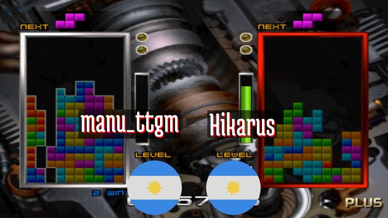 FT5 @tgm2p: manu_ttgm (AR) vs Hikarus (AR) [Tetris Grand Master 2P ...