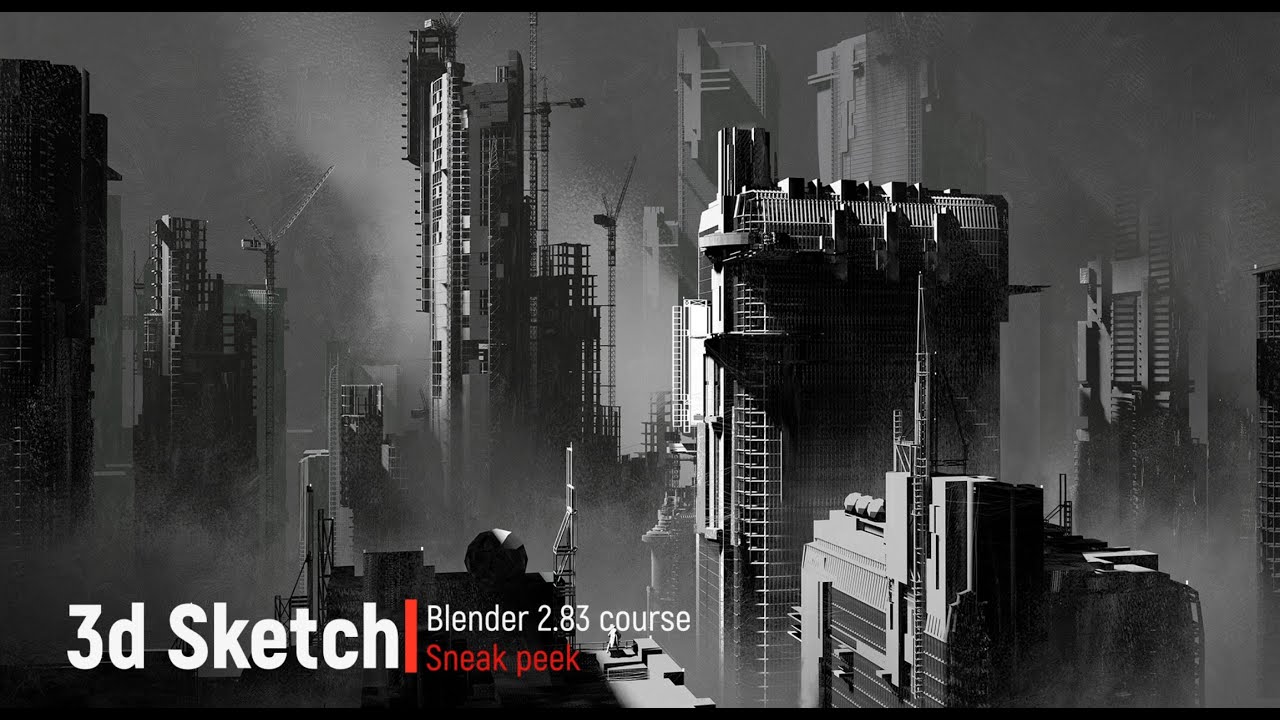 Sneak peek of 3d Sketch in Blender - YouTube