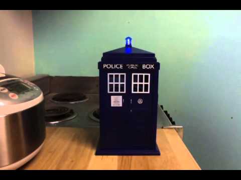 TARDIS cookie (and candy) jar - YouTube