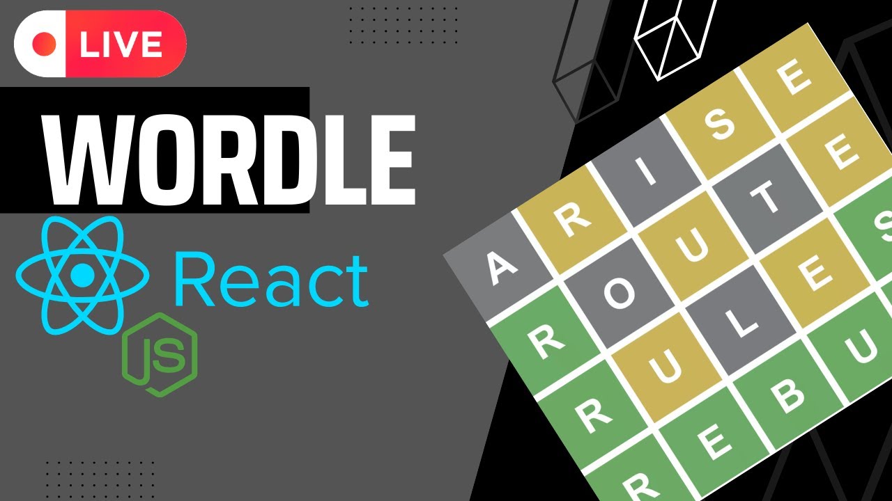 Learning Reactjs Creating Worlde Game 🤩 🤩 🧯🔥 E Youtube
