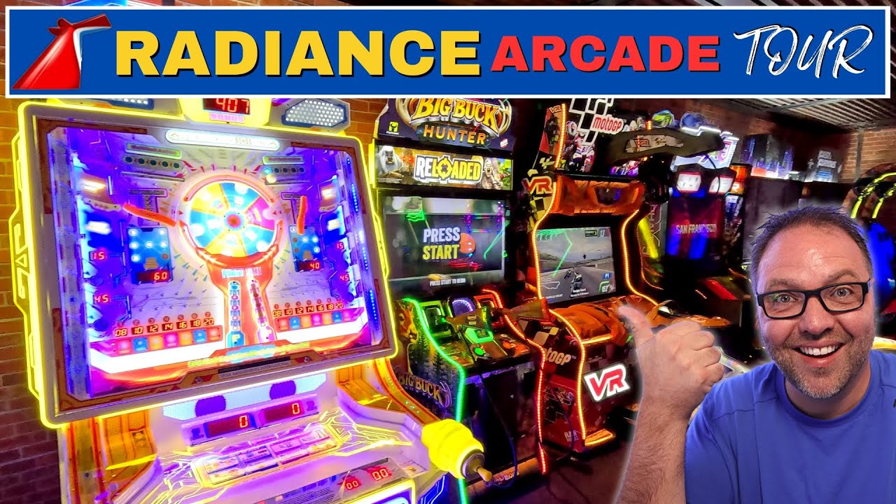 Carnival Radiance Arcade Tour: Inside the Warehouse Arcade 🎮🚢 - YouTube