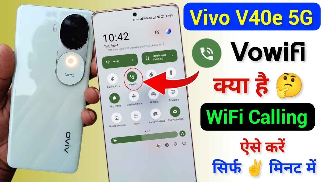 Vivo V40e 5g Vowifi Kya Hai Kaise Use Kare | Vivo V40e Wifi Call Kaise Kare, Wifi Calling ...