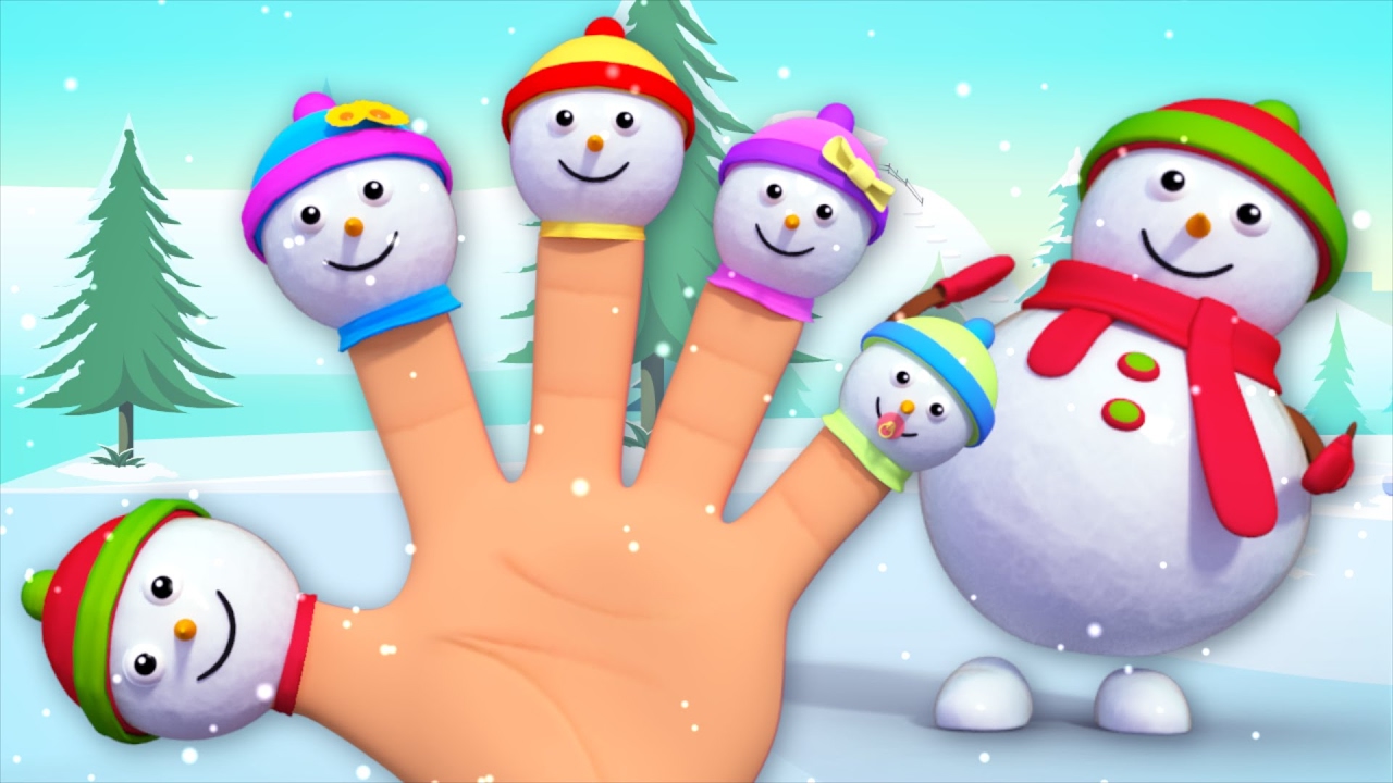 snowman finger family | kids rhymes | kids songs - YouTube