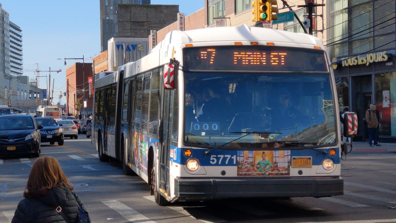 NYCT Bus: 2011 Nova Bus LFSA #5771 on the 7 Train Shuttle Bus in ...
