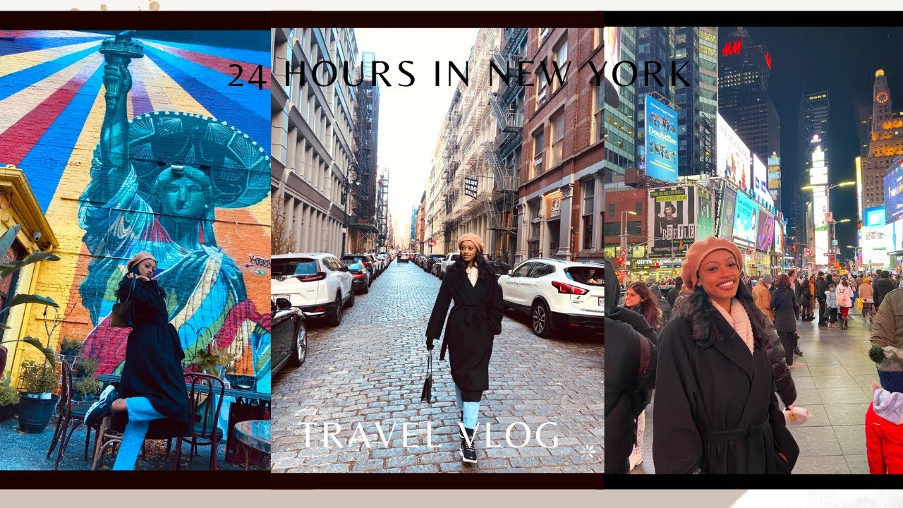 TRAVEL VLOG | 24 HOURS IN NEW YORK | Explore with me | Travel guide ...