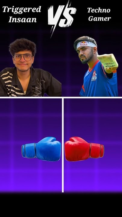 Techno Gamerz vs Triggered Insaan 😱 Comparison || Part 2 #shorts #viralvideo - YouTube