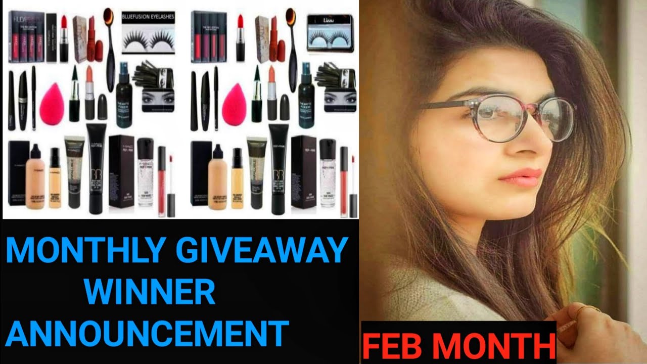 Monthly Giveaway winner Announcement | Feb Month Winner Announcement ...