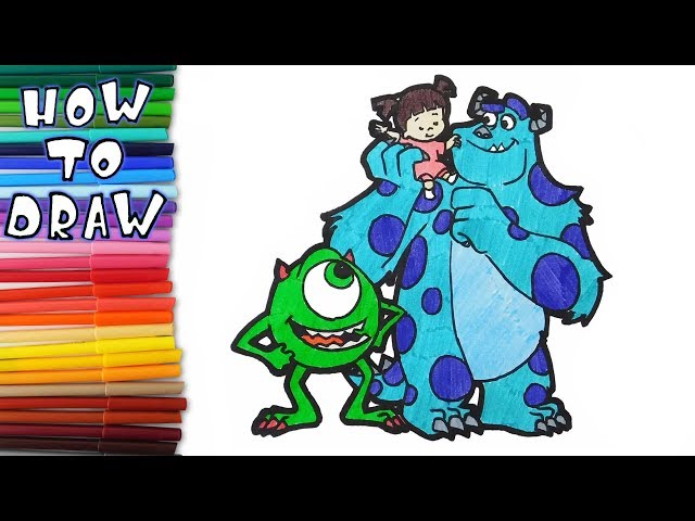 How To Draw Mike Wazowski And Sully