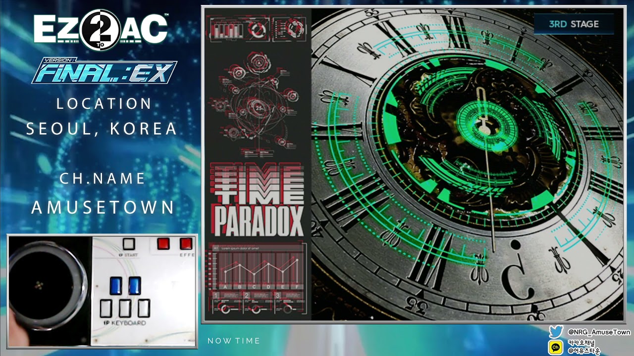 【EZ2AC : FINAL EX】 5K COURSE [TIME PARADOX] [正] CHALLENGE - YouTube