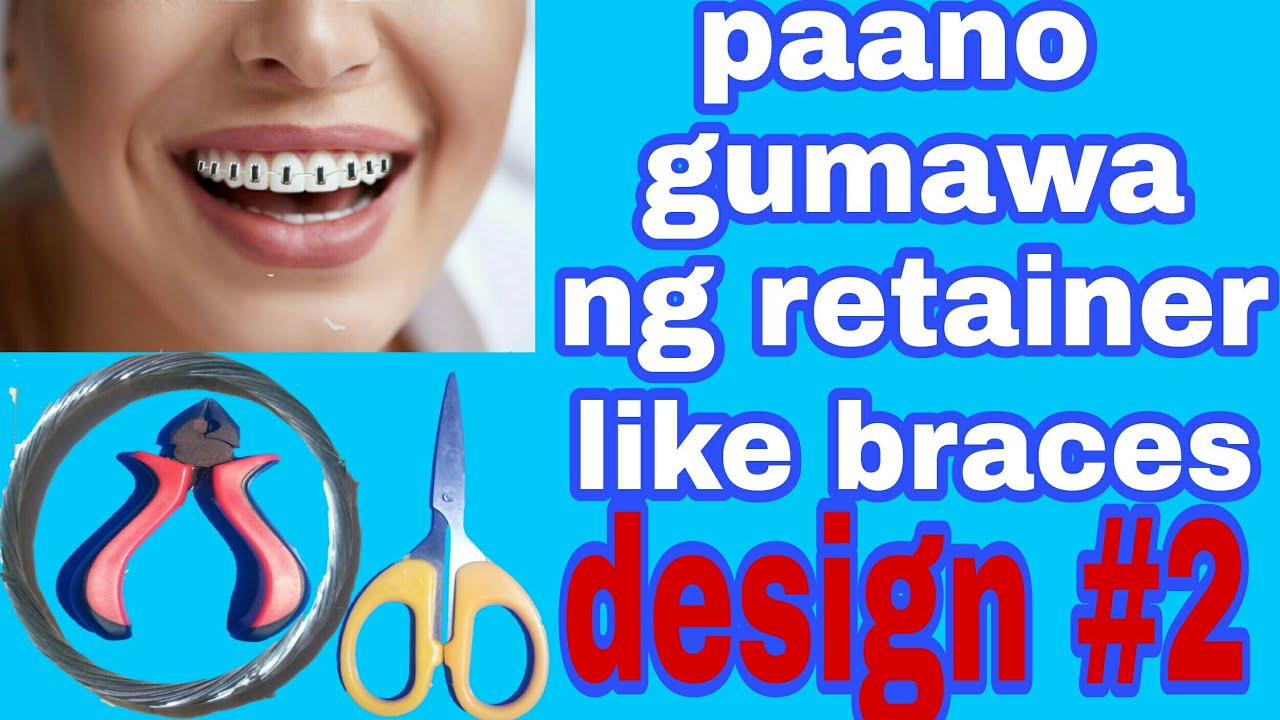 retainer like braces design #2 make a stailess steel wire - YouTube