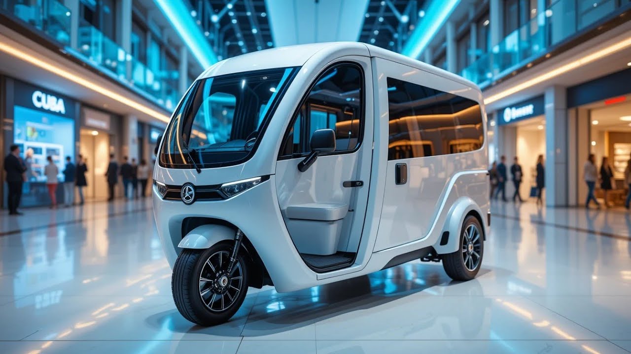 2025 Electric Tricycle RV Camper Auto Rickshaw | Off-Grid 3-Wheeler ...