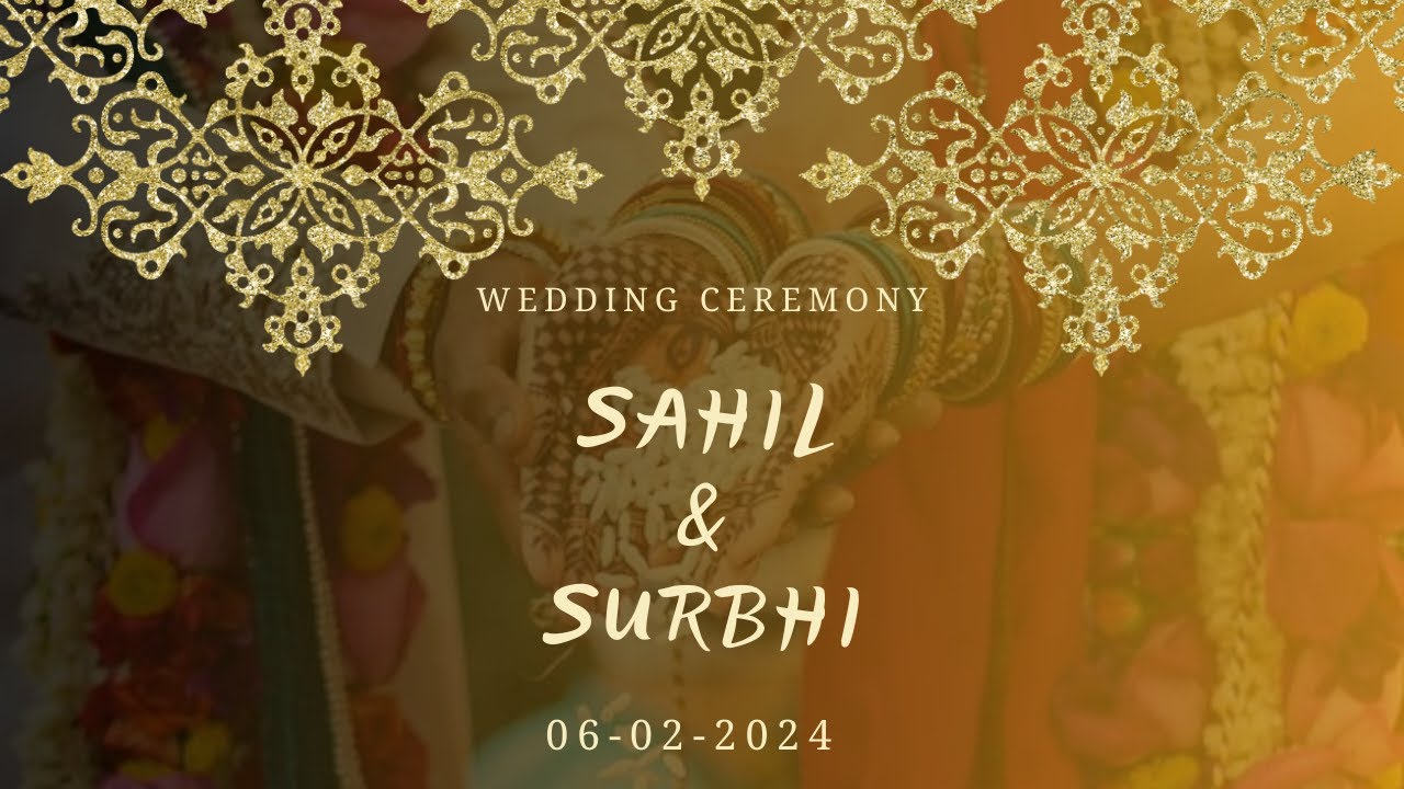 ll Live ll Wedding Ceremony Of *** Sahil & Surbhi *** - YouTube