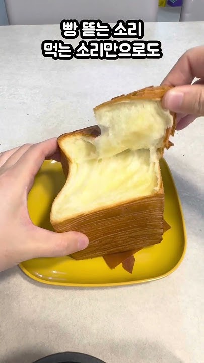 천겹식빵 티슈브레드 Tissue Bread Asmr Tissuebread Bread 식빵 천겹식빵 Breadasmr