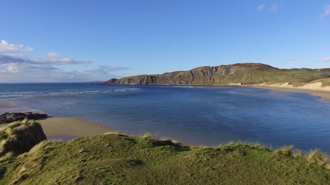 Raw aerial drone clip of the Isle of Doagh in Donegal, Ireland - 1 ...
