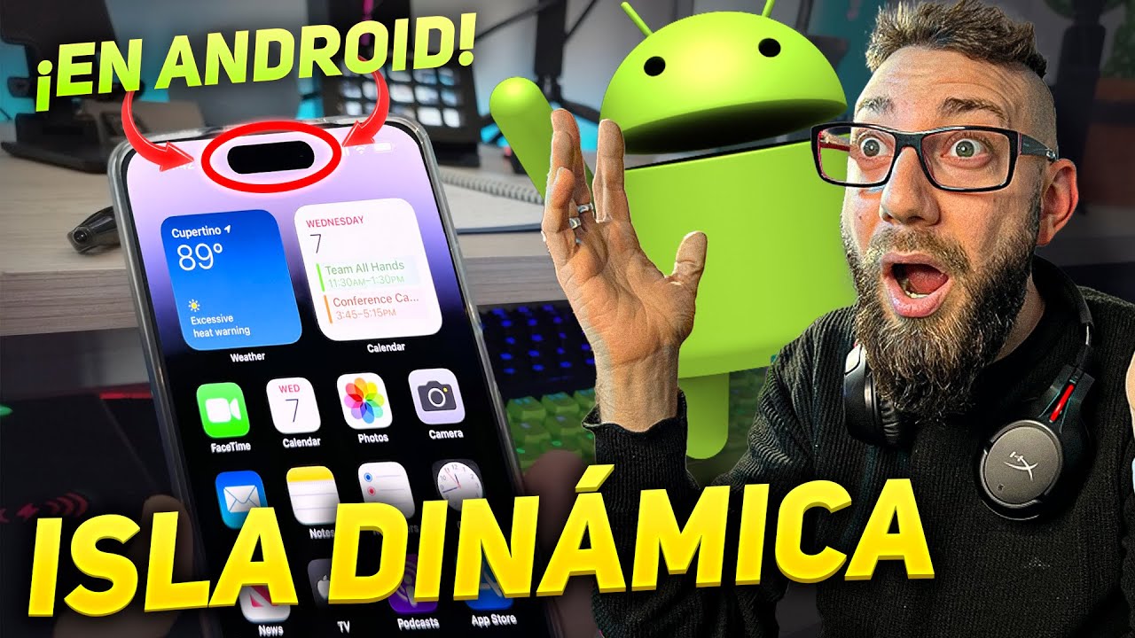 Dynamic Island en tu ANDROID | Isla Dinámica - YouTube