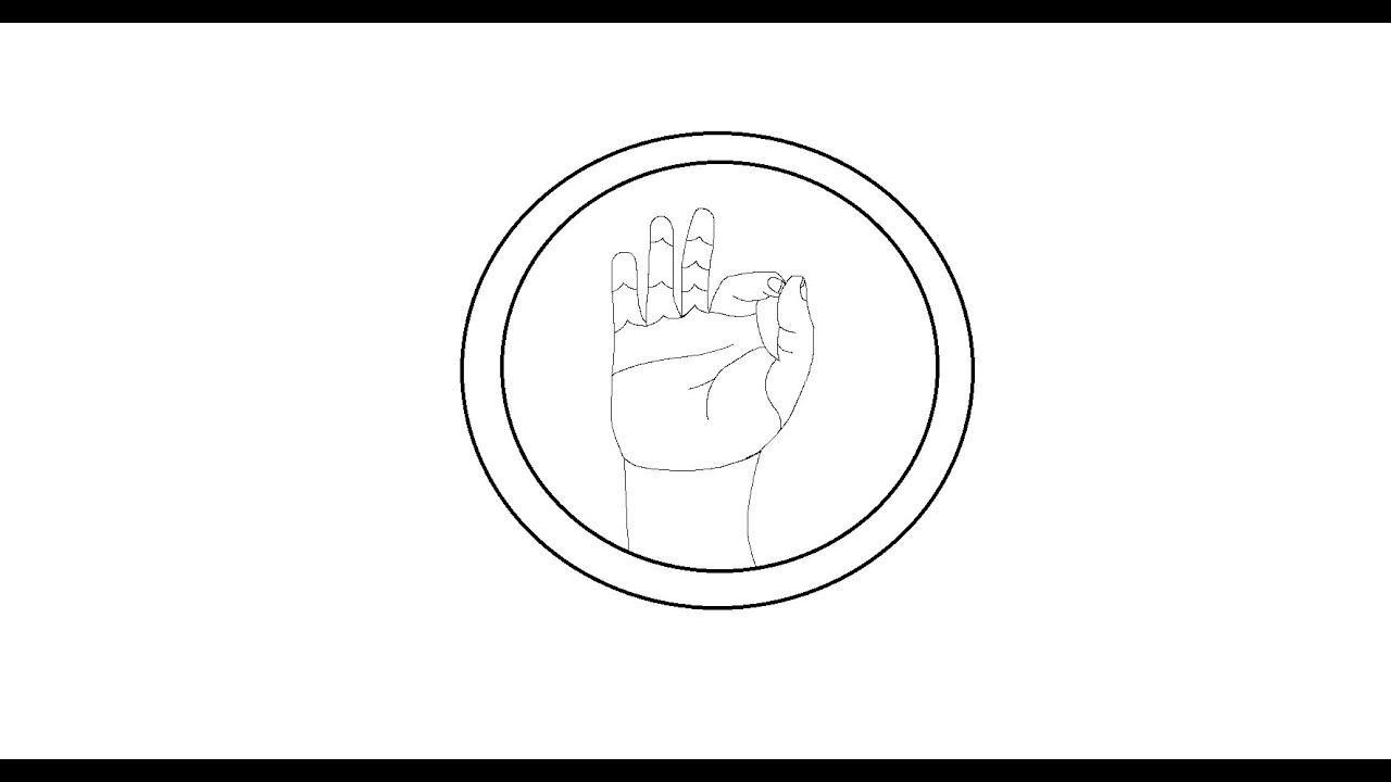 How to draw Okay in sign language? Part 1! - YouTube