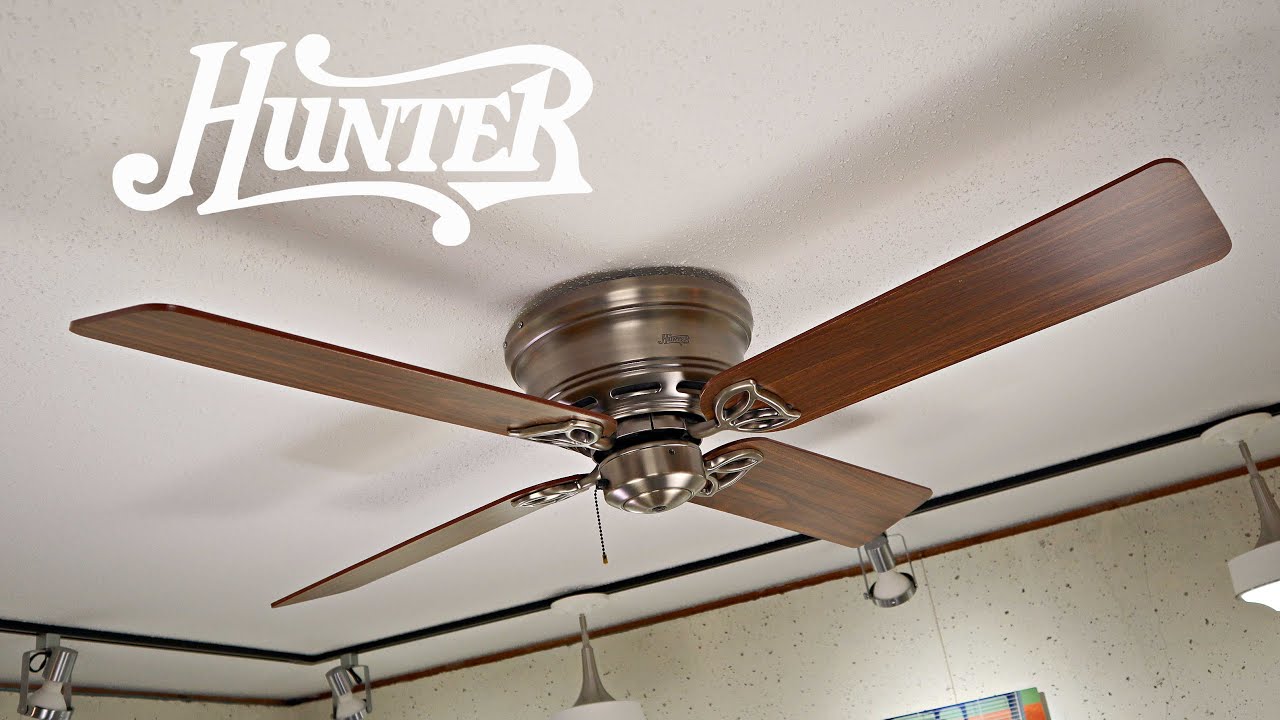 Hunter Low Profile III Ceiling Fan | Studio Remake - YouTube