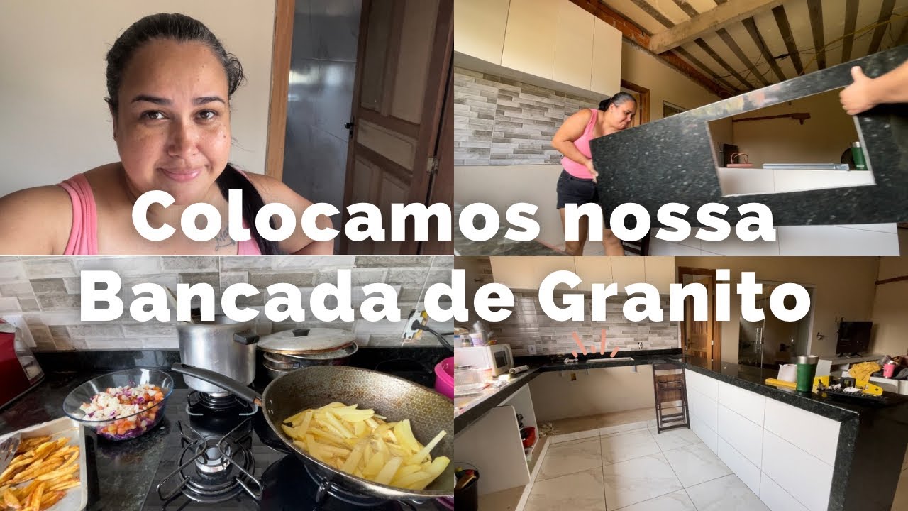 Colocamos a pedra de Granito+ Foi muito difícil/ Já inaugurei a minha ...