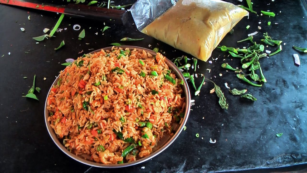 EGG FRIED RICE | STREET FOOD | HYDERABAD STREET FOOD street food - YouTube