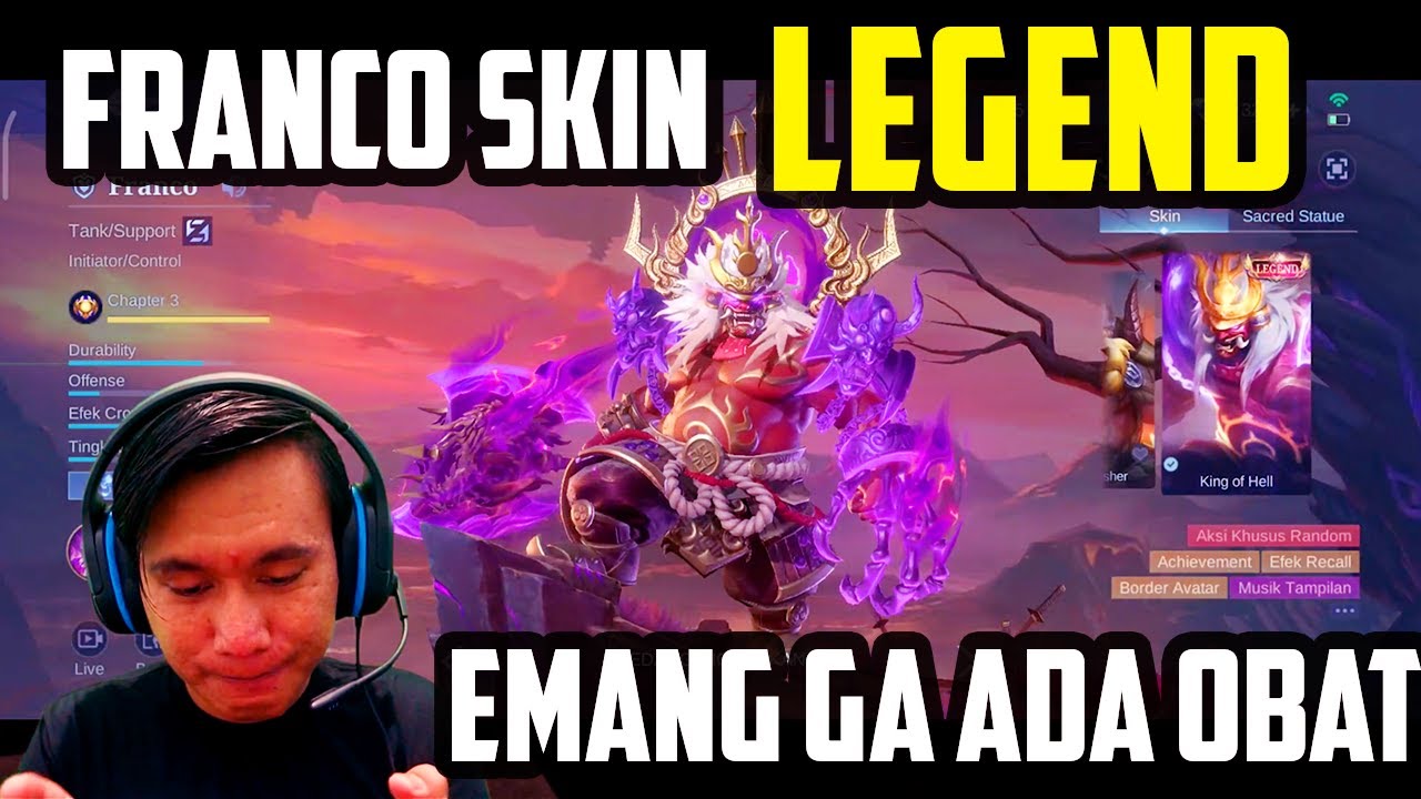 Franco Legend Menggila | Skin Legend Franco Mobile Legend - YouTube