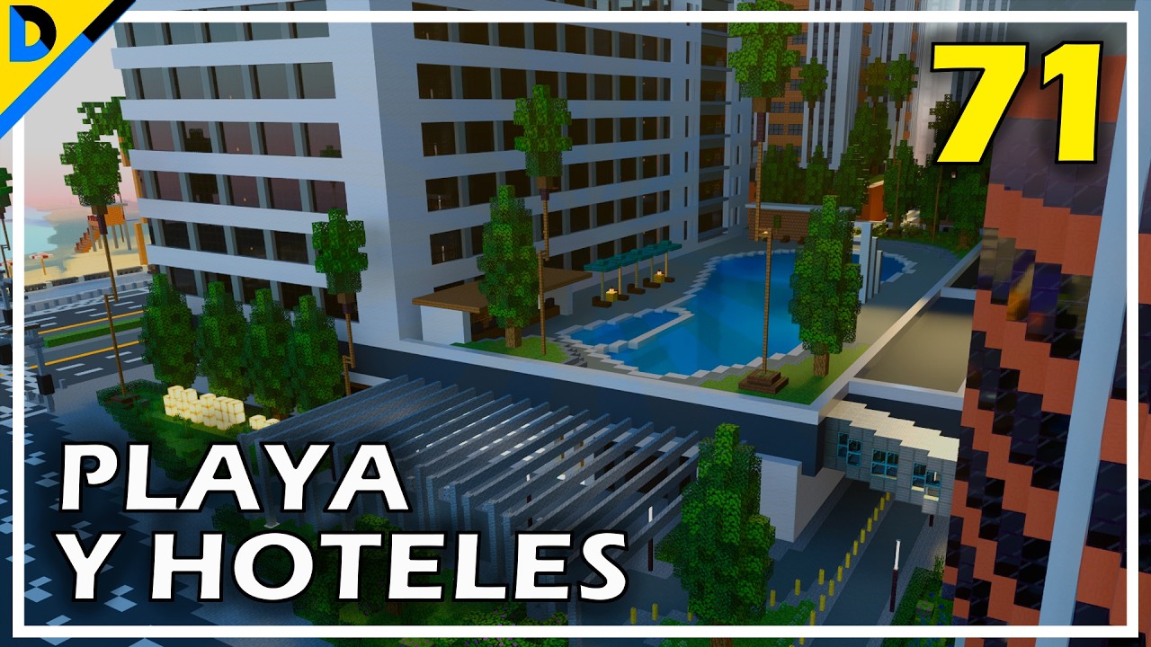 🏢CONSTRUYENDO una CIUDAD en MINECRAFT #71 Playa y Hoteles🏖️ - divanjm03 ...