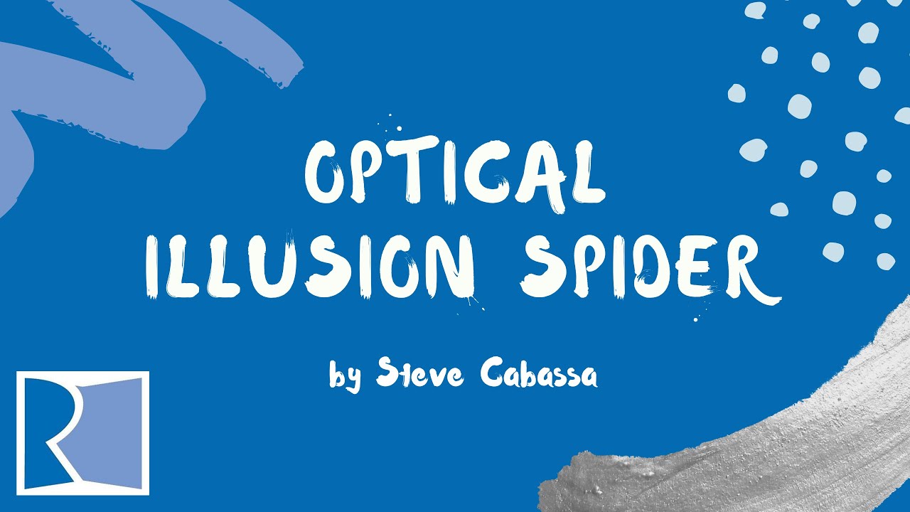 2020 Summer Art: Optical Illusion Spider - YouTube