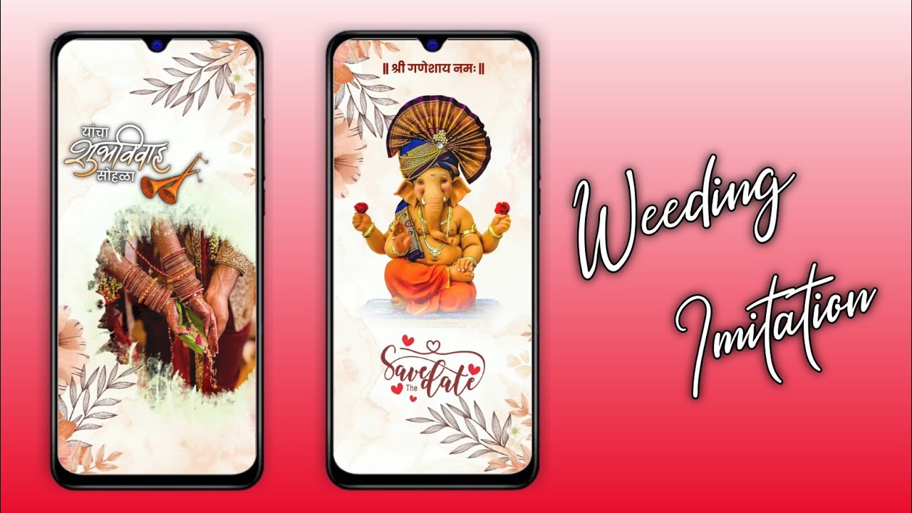 Happy Wedding Invitation Video Editing Alight Motion🔥Best Wedding ...