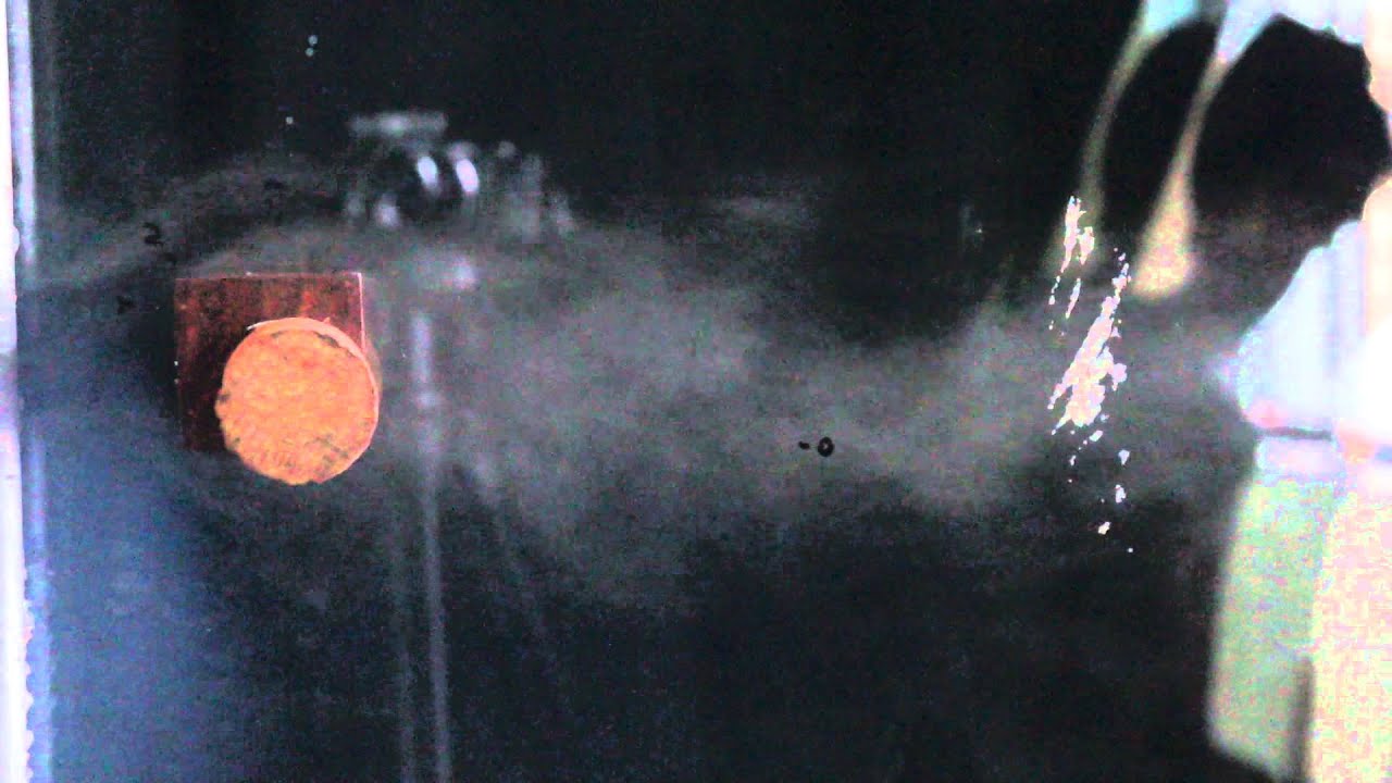 Smoke Flow Visualization: Flow Past Square Body 1 - YouTube