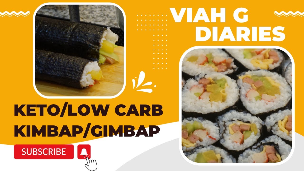 Keto or Low Carb Sushi/Kimbap | Dried Shirataki Konjac Rice - YouTube