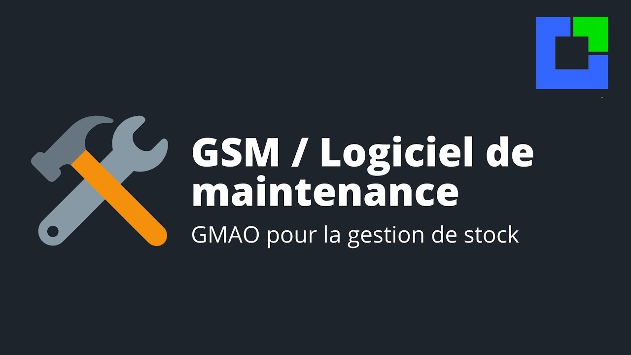 Option Logiciel De Maintenance (GMAO) pour la gestion de stock - YouTube