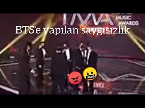 Ödül töreninde BTS'e yapılan saygısızlık!?