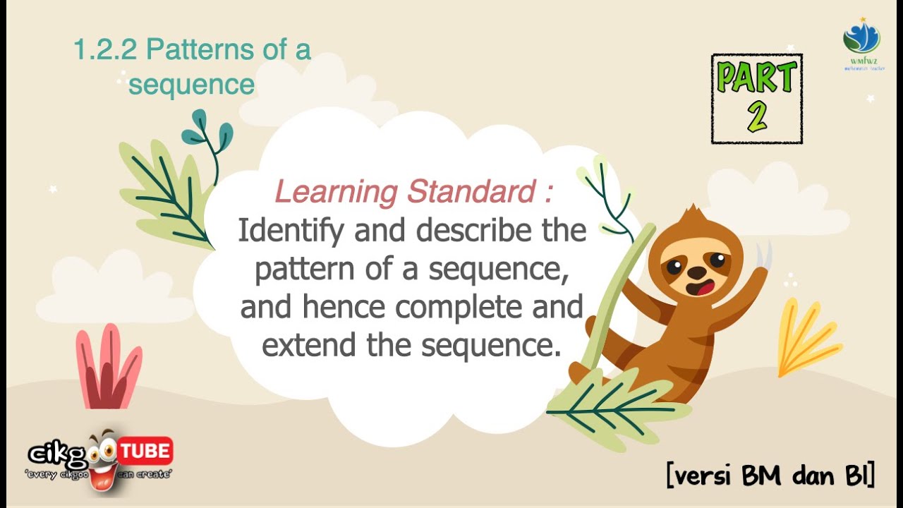 (versi BM&BI) [Part 2/6] Math Form 2 | Bab 1 Pola dan Jujukan | 1.2 ...