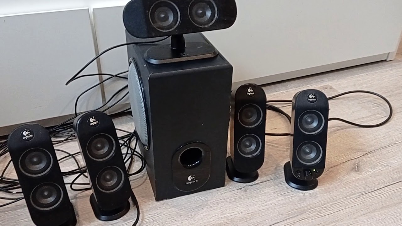 Głośniki Logitech X-530 5.1 - YouTube