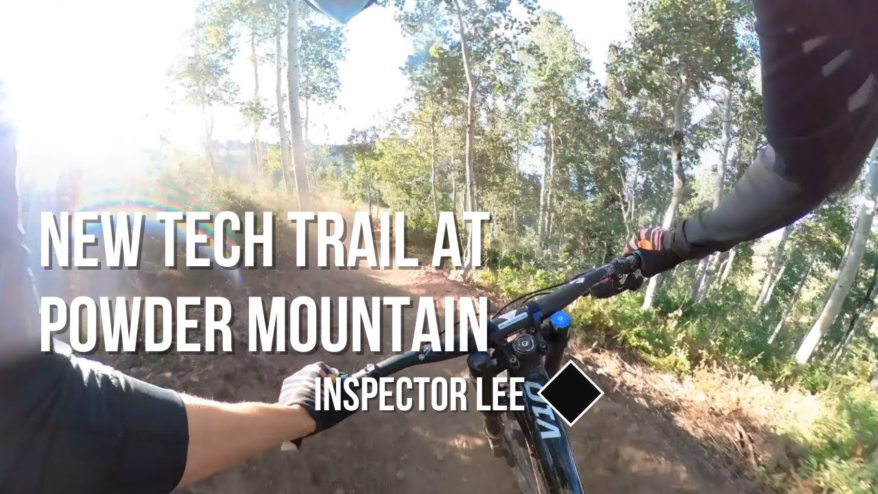 NEW TECH TRAIL AT POWDER MOUNTAIN - YouTube