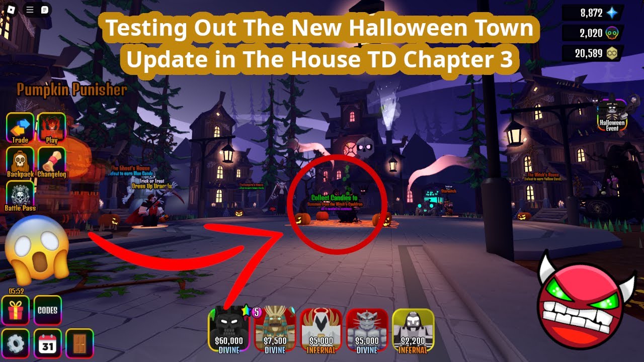 New The House TD Chapter 3 Halloween Town Update for Spooky Rewards ...