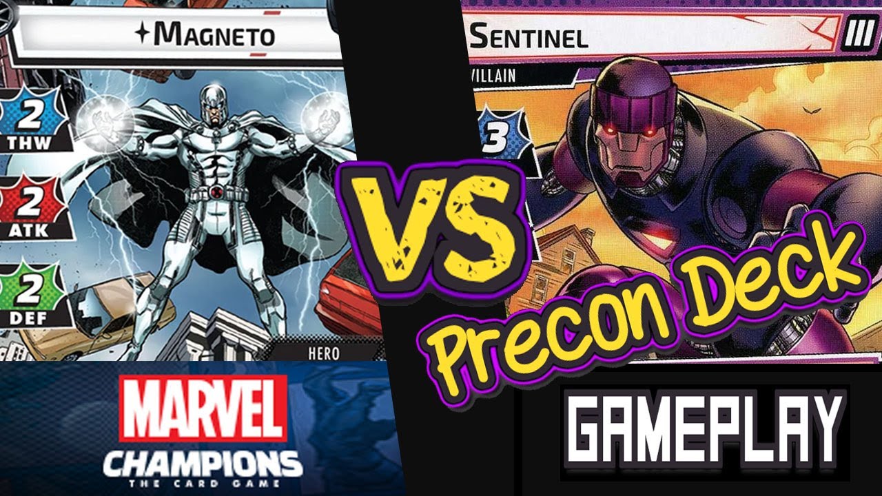 PRECON MAGNETO vs SENTINEL (Expert) Marvel Champions Playthrough - YouTube