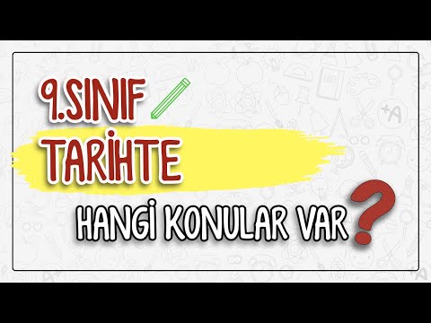 9.Sınıf Tarihte Neler Var?