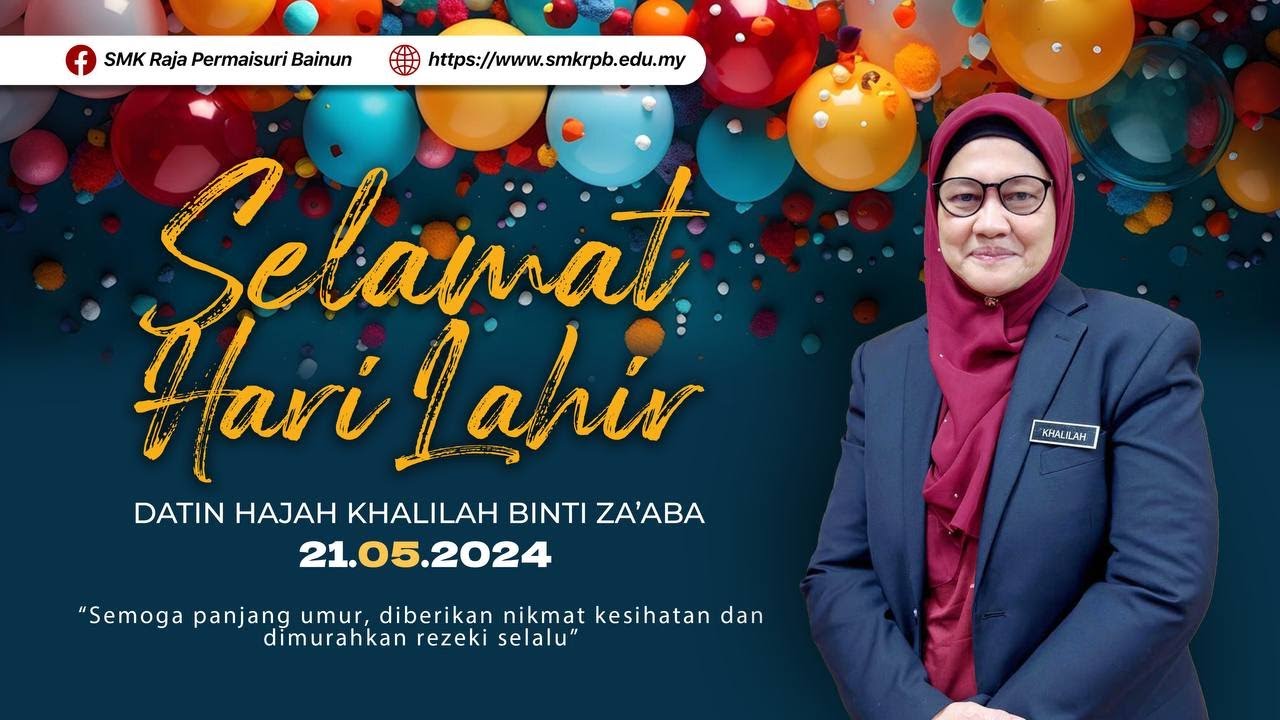 Majlis Sambutan Hari Lahir Datin Hajah Khalilah binti Za’aba 2024 - YouTube