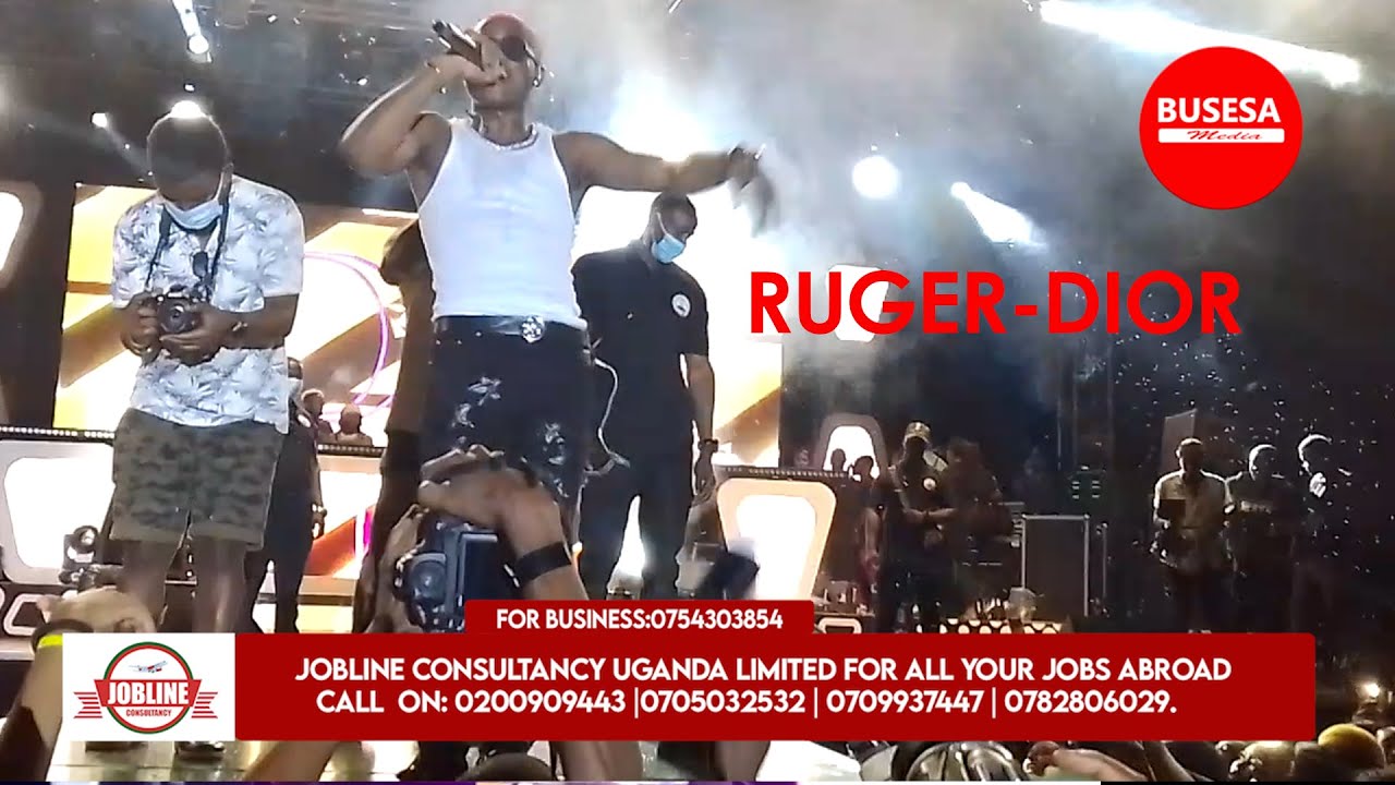 Ruger - Dior & Bounce Live Performance in Uganda Amazing - YouTube