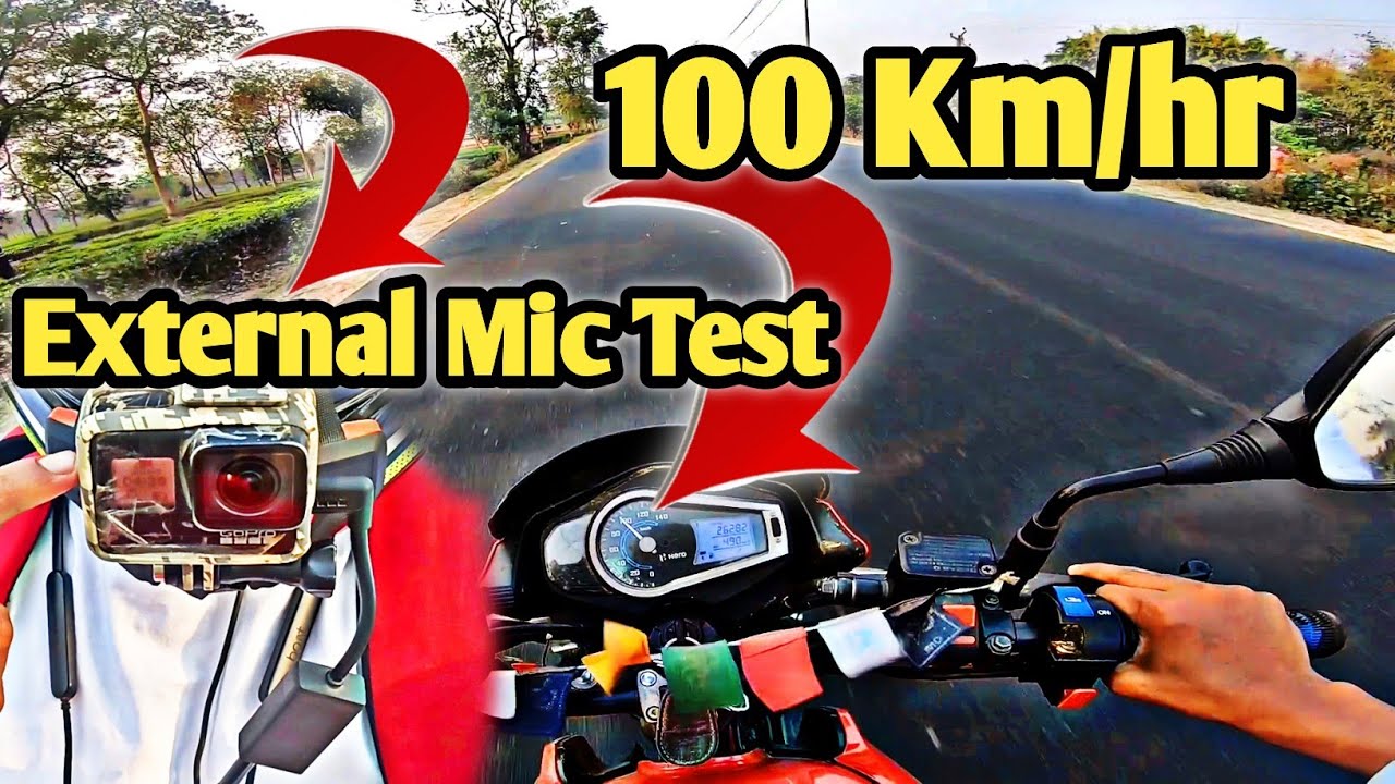 Go Pro External mic Test 🥵 at 100km/hr - YouTube