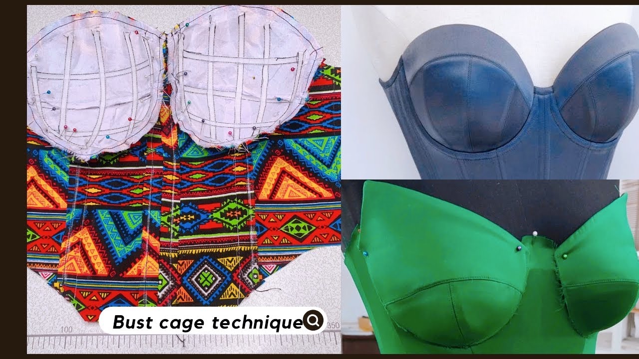 DIY bust cage [step by step] #sewing - YouTube