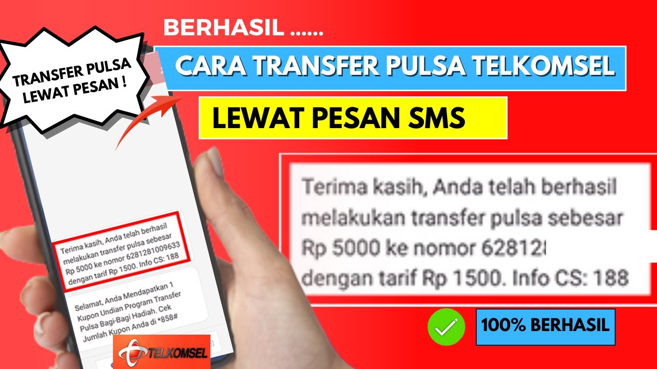 Cara Transfer Pulsa Telkomsel Lewat Pesan - YouTube