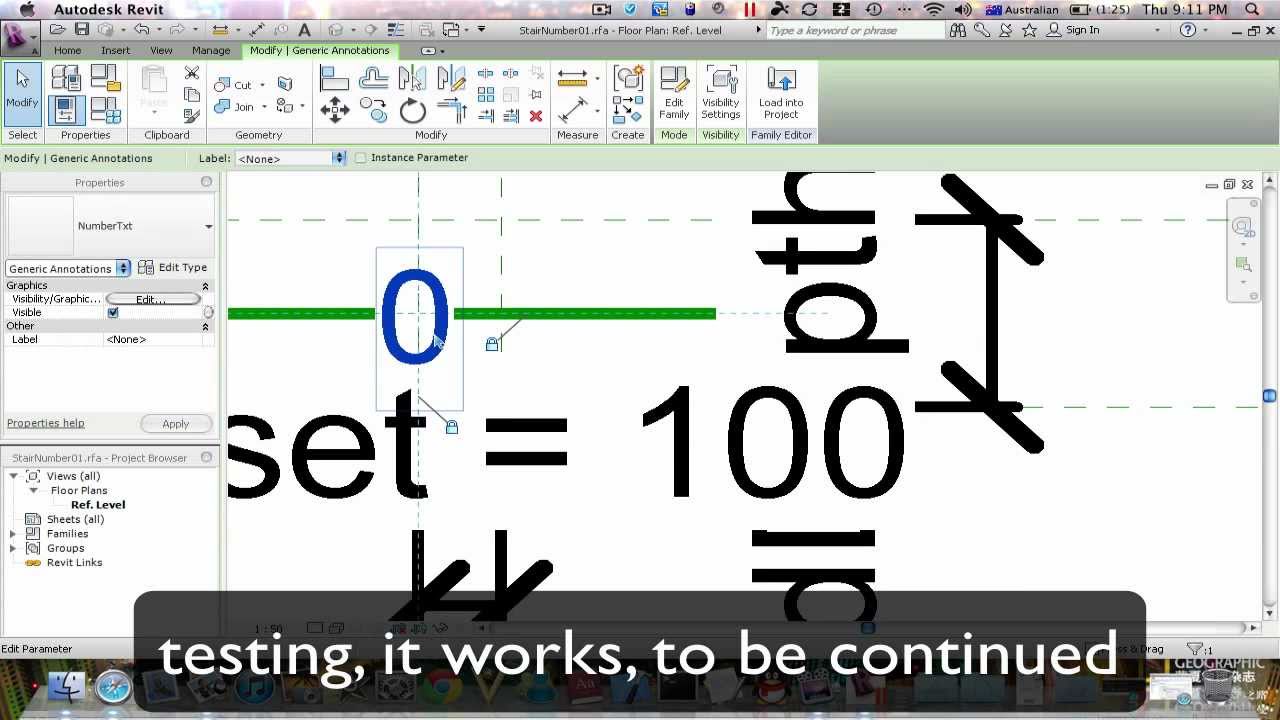 Advanced Revit Family Tutorial 01 - stretchable numbers 1/2 - YouTube