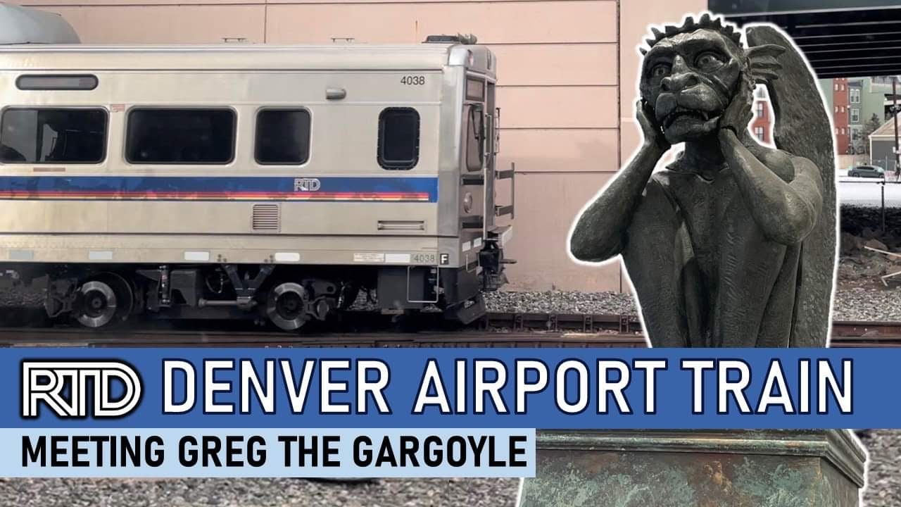 We asked Greg the Gargoyle what his FAVORITE Denver Train Line is - YouTube