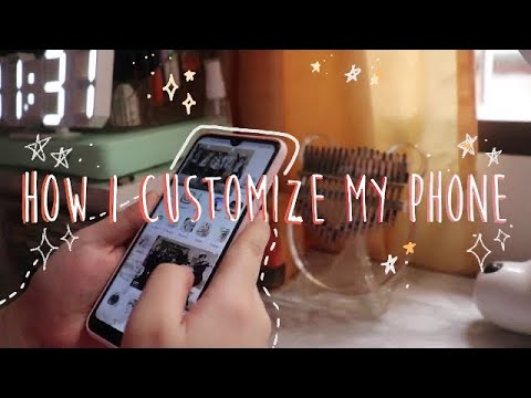 what's on my phone 🌺 android aesthetic + how to customize ~•° - YouTube